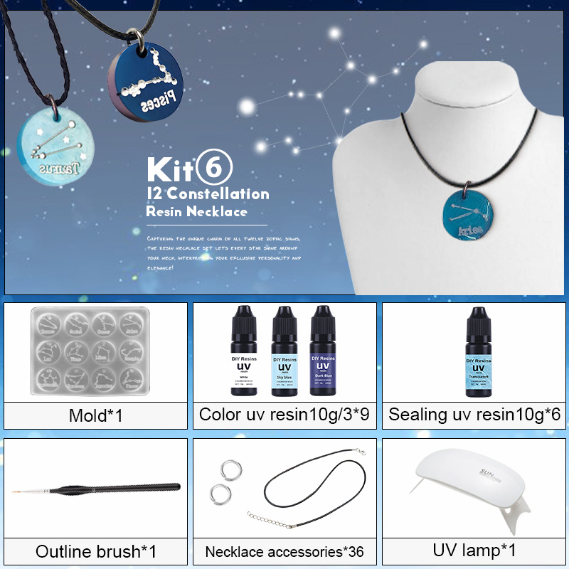 Bulk Custom Zodiac UV Resin Pendants | Jewelry Making Kits - Customize ...